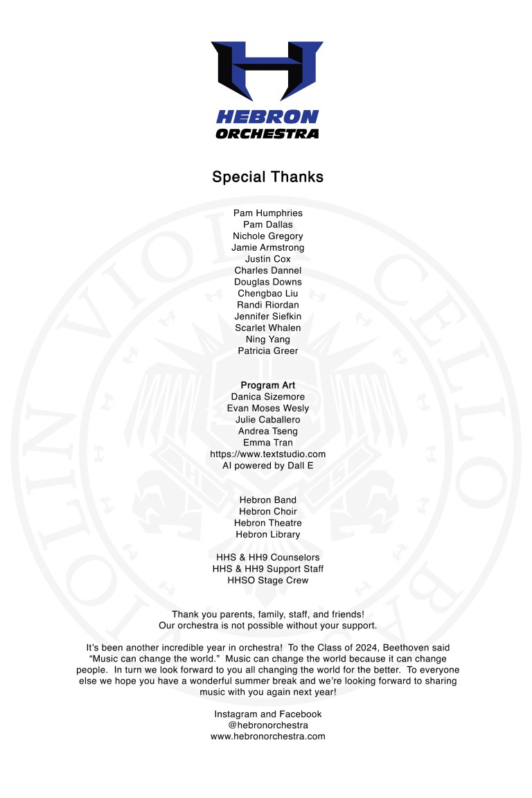 Hebron HS Orchestra | Music Can Change The World